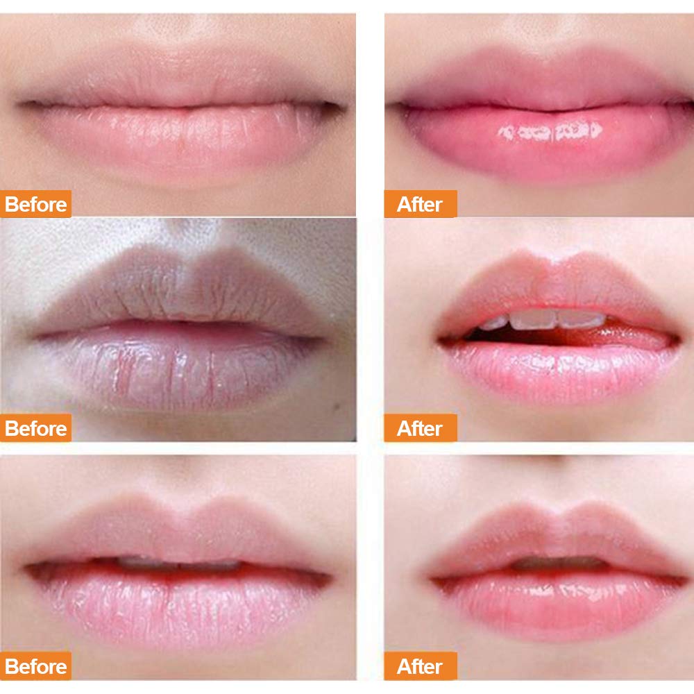 Lip Scrub Mask, Lip Sleeping Mask with Double Effect, Repair Lip Mask for Dry, Cracked Lips, Lip Moisturiser for Lip Treatment Care, Lip Repair Balm (Strawberry)