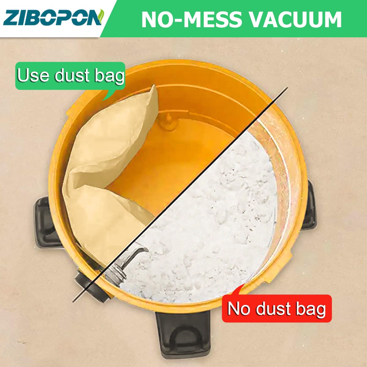 5 Pack DXVA19-4101 Replacement Filter Bags for DEWALT 6-10 Gallon Wet/Dry Vacuum Models DXV06P, DXV09P, DXV10P, DXV10S