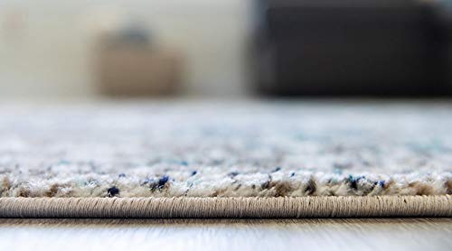 Rugs.com Arlington Collection Rug β 5 Ft Octagon Grey Medium-Pile Rug Perfect for Living Rooms, Kitchens, Entryways