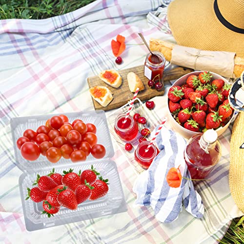 50 Pcs Plastic Loaf Container Transparent Cake Slice Containers Plastic Containers with Lids 9.06 x 4.92 x 3.15β Clear Hinged Lid Cheesecake Container Disposable to Go Box for Restaurants Delivery Takeout