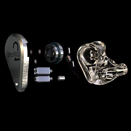 Moondrop Blessing2 1DD 4BA Hybrid Technology in-Ear Monitor Earphone Silver