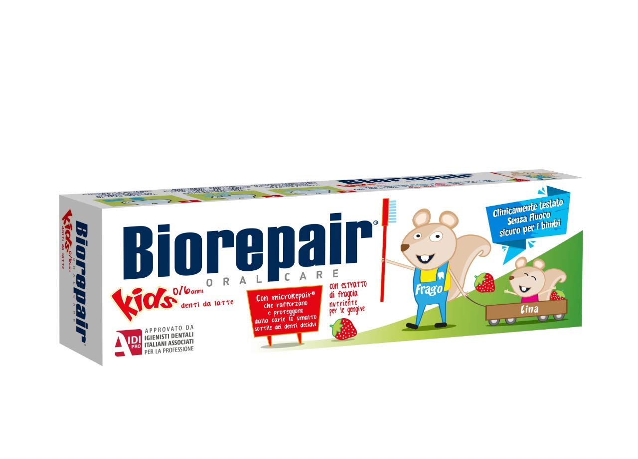 BIOREPAIR Oral Care Kids 0-6 (2 x 50ml) Wild Strawberry.