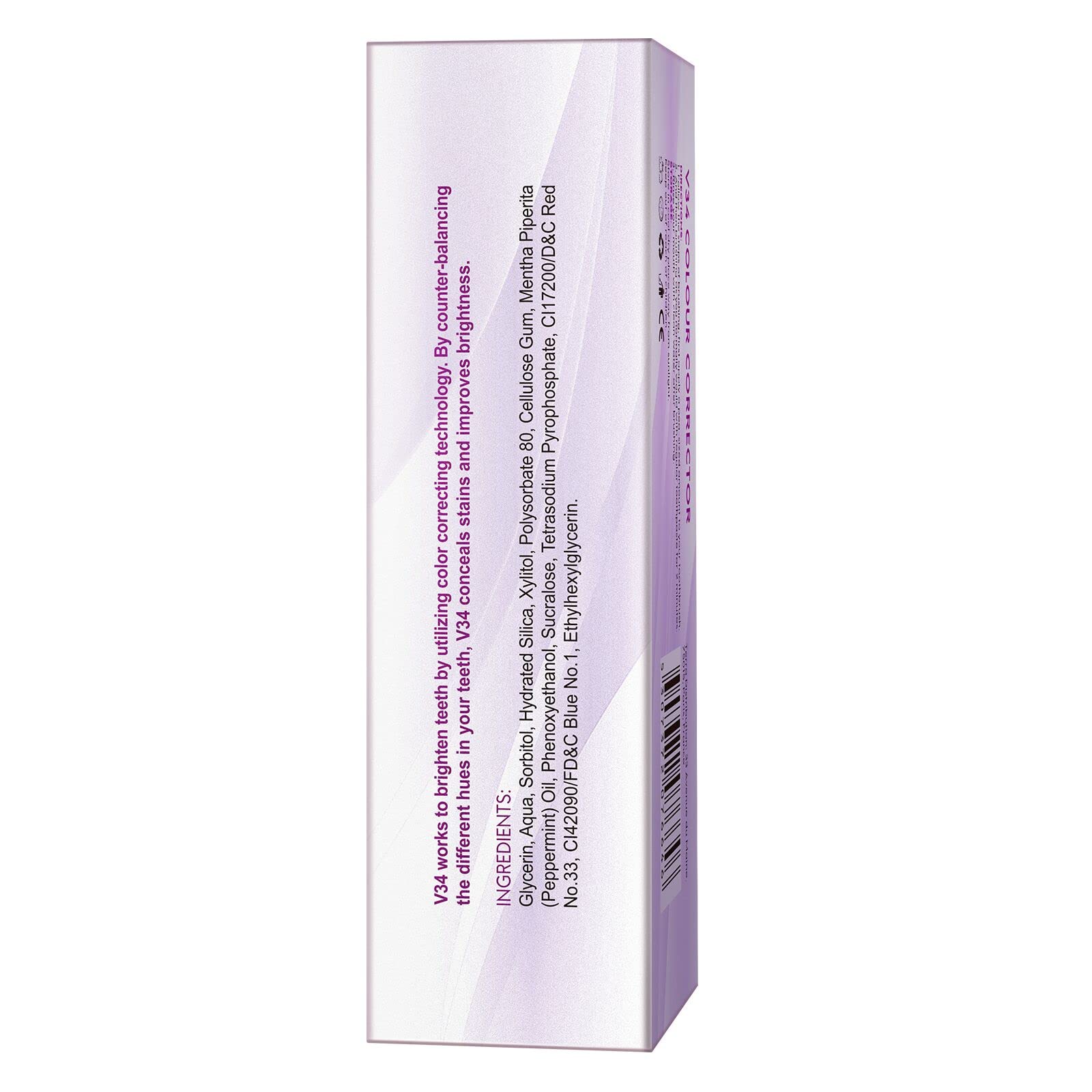 1Pcs Colour Corrector Purple Teeth Whitening Sensitive Teeth Toothpaste,Tooth Stain Removal, Teeth Whitening Booster,Not Causing Sensitivity 30ml