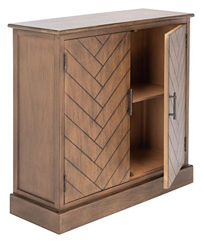 Safavieh Home Collection Peyton Brown 2-Door 2-Shelf Storage Buffet Sideboard Table (Fully Assembled)