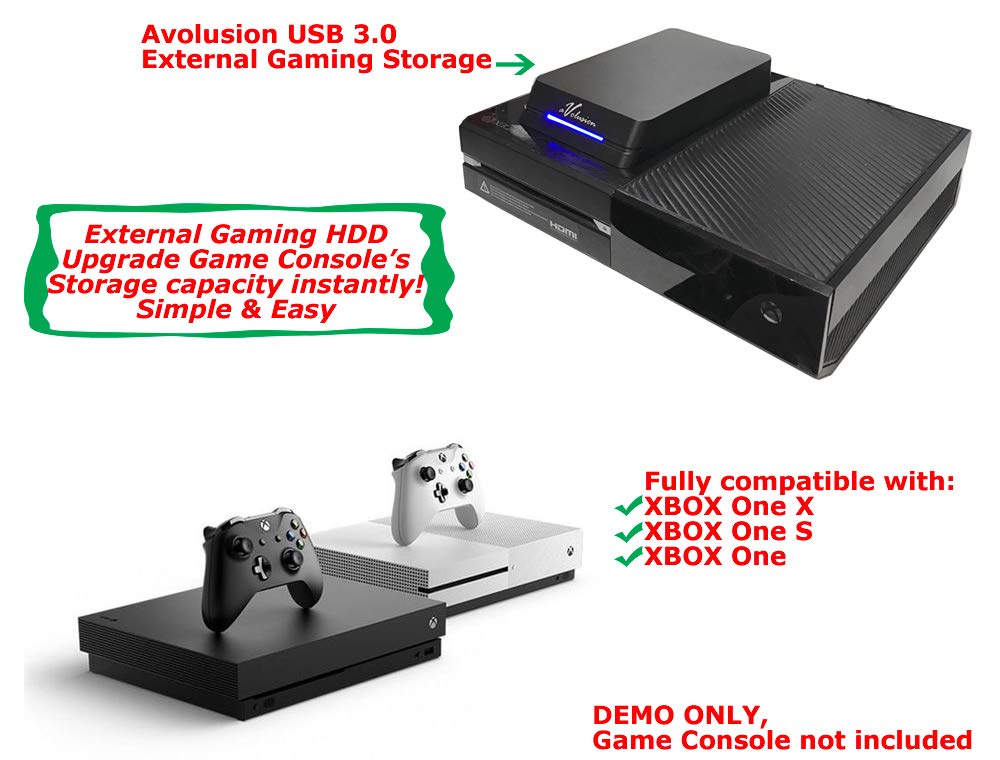 Avolusion HDDGear Pro 7200RPM 256MB Cache USB 3.0 External Gaming Hard Drive (for Xbox Series X |S, ONE X/S, Pre-Formatted) (Renewed) (8TB)