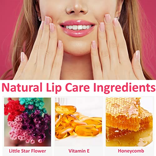 2 Pack Crystal Flower Jelly Lipstick,Magic Color Changing, PH Clear Temperature Lip Gloss/Balm,Long Lasting Nourishing Moisturizing Lip Stick (Set A)