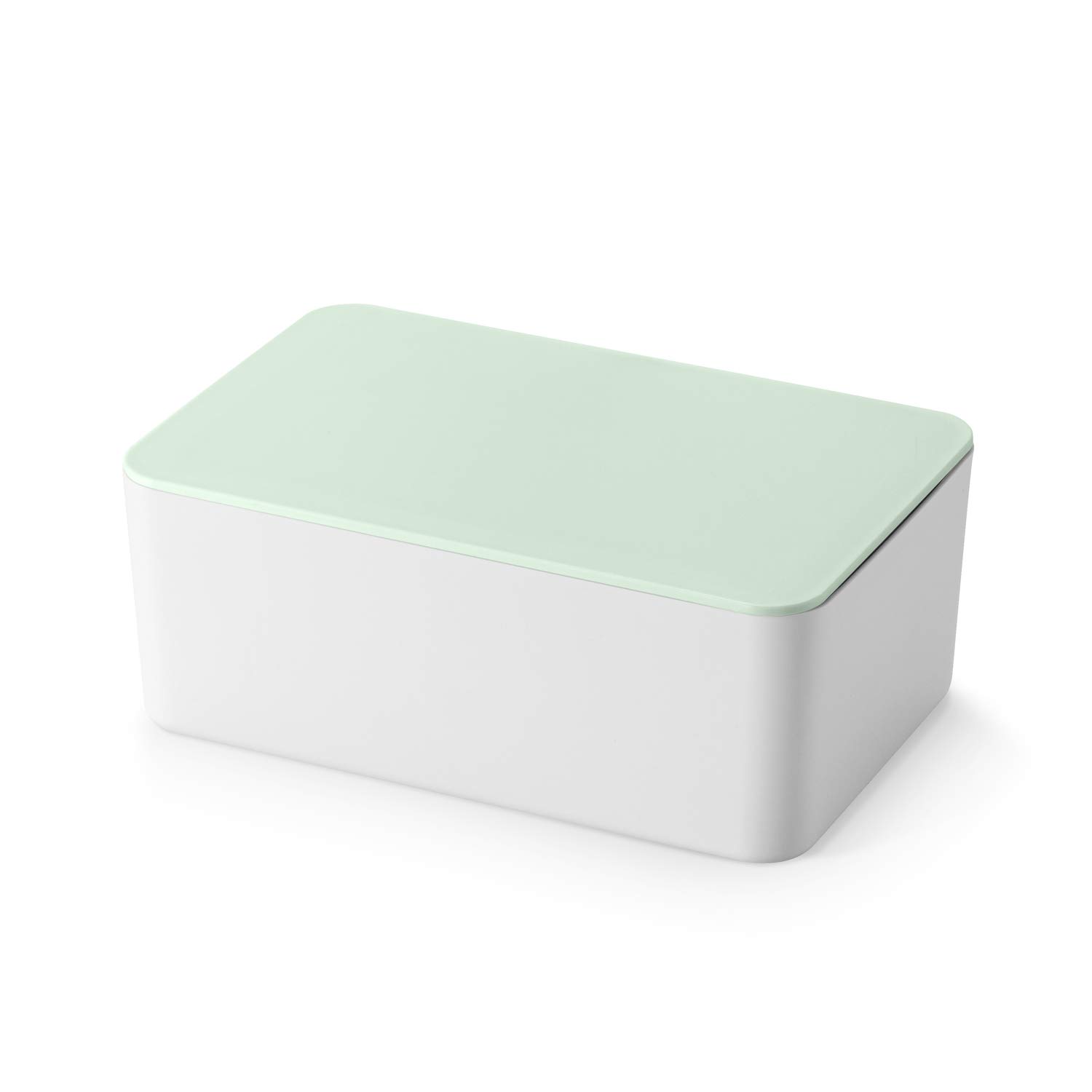 Diaper Wipes Dispenser Baby Wipes Case, Baby Wipe Holder Keeps Wipes Fresh, Non-Slip, Easy Open & Close Wipe Container Green