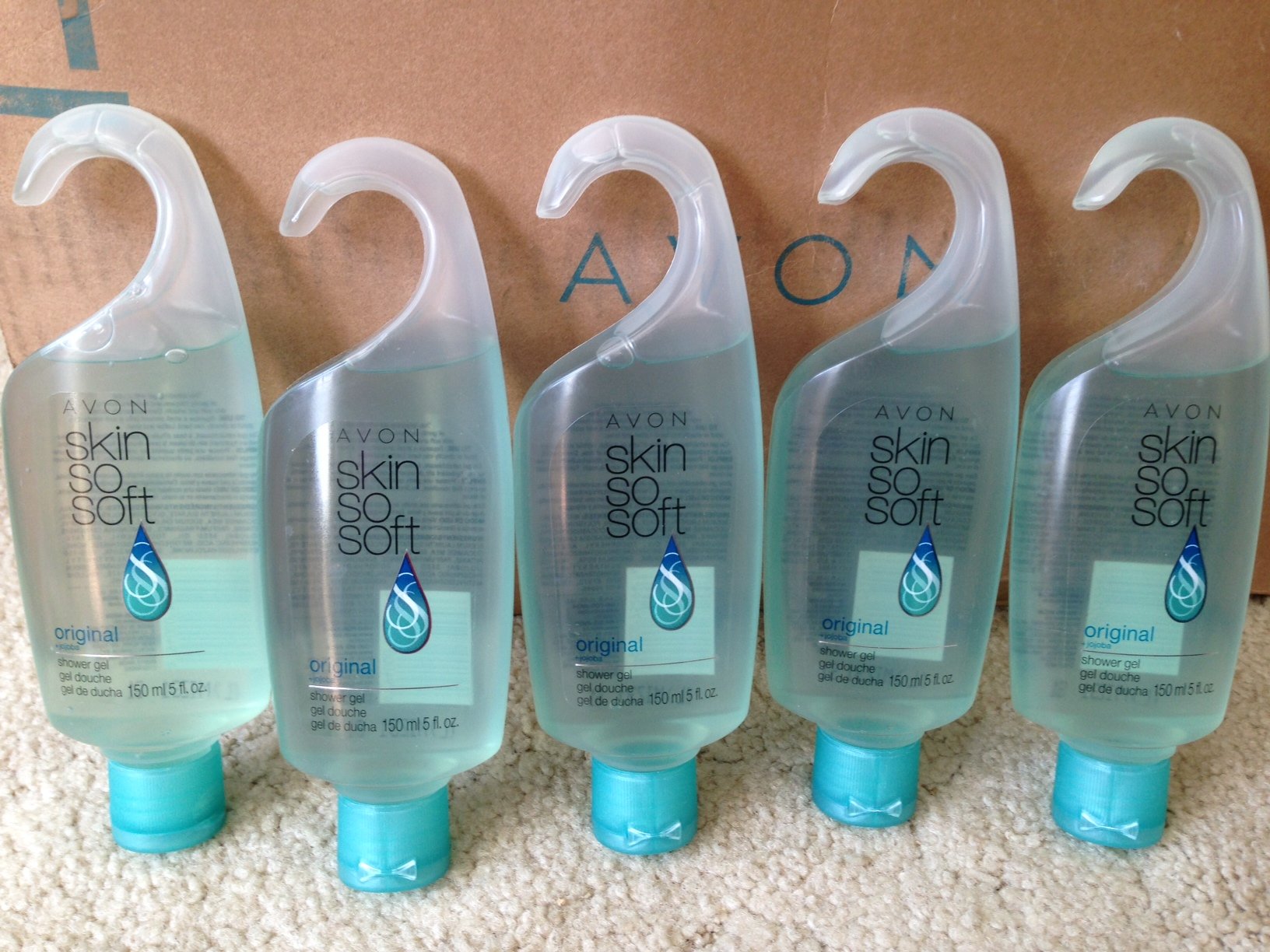 Avon Skin So Soft Original Scent Moisturizing Shower Gel, (Skin So Soft Original), 5 Fl Oz (Pack of 5)