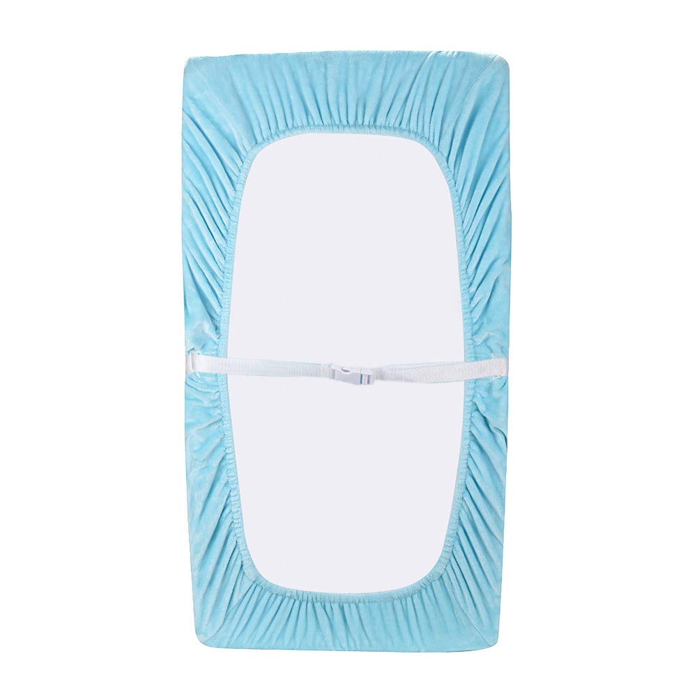 Blue Oceanic Fish & Turtle Nursery Diaper Changing Table Cover 1 PCs Blue (Diaper Changing Table Cover)