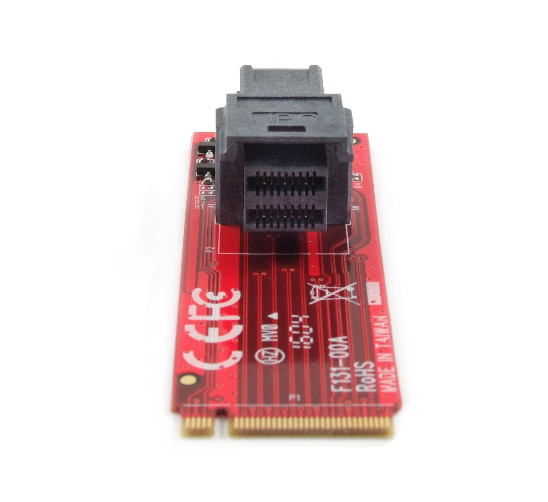 Ableconn M2-U2-131 M.2 Module with SFF-8643 Mini-SAS HD 36Pin Connector for U.2 (SFF-8639) PCIe-NVMe SSD - Support Intel 750 2.5-inch U.2 SFF SSD