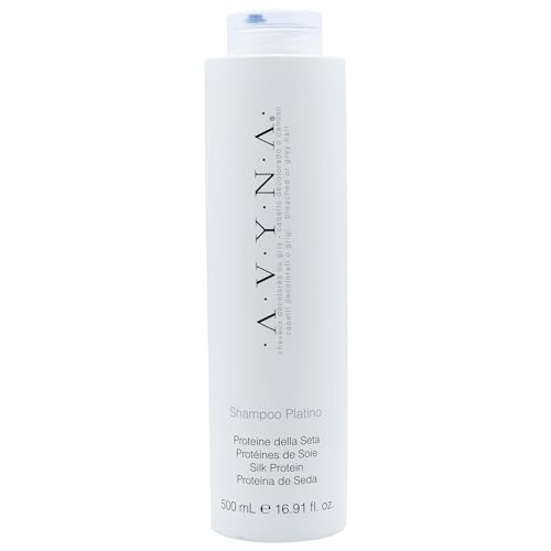 Avyna Purple Shampoo Tones Down Unwanted Yellow Hues On Grey, lightened or Streaked Hair