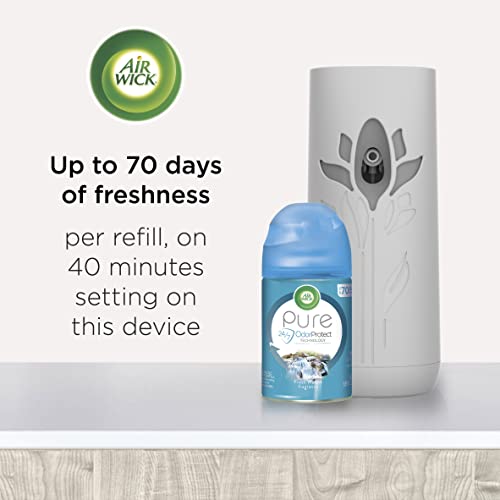 Air Wick Automatic Air Freshener Spray Starter Kit (Gadget + Refill), Pet Fresh Scent, Essential Oils, Odor Neutralization