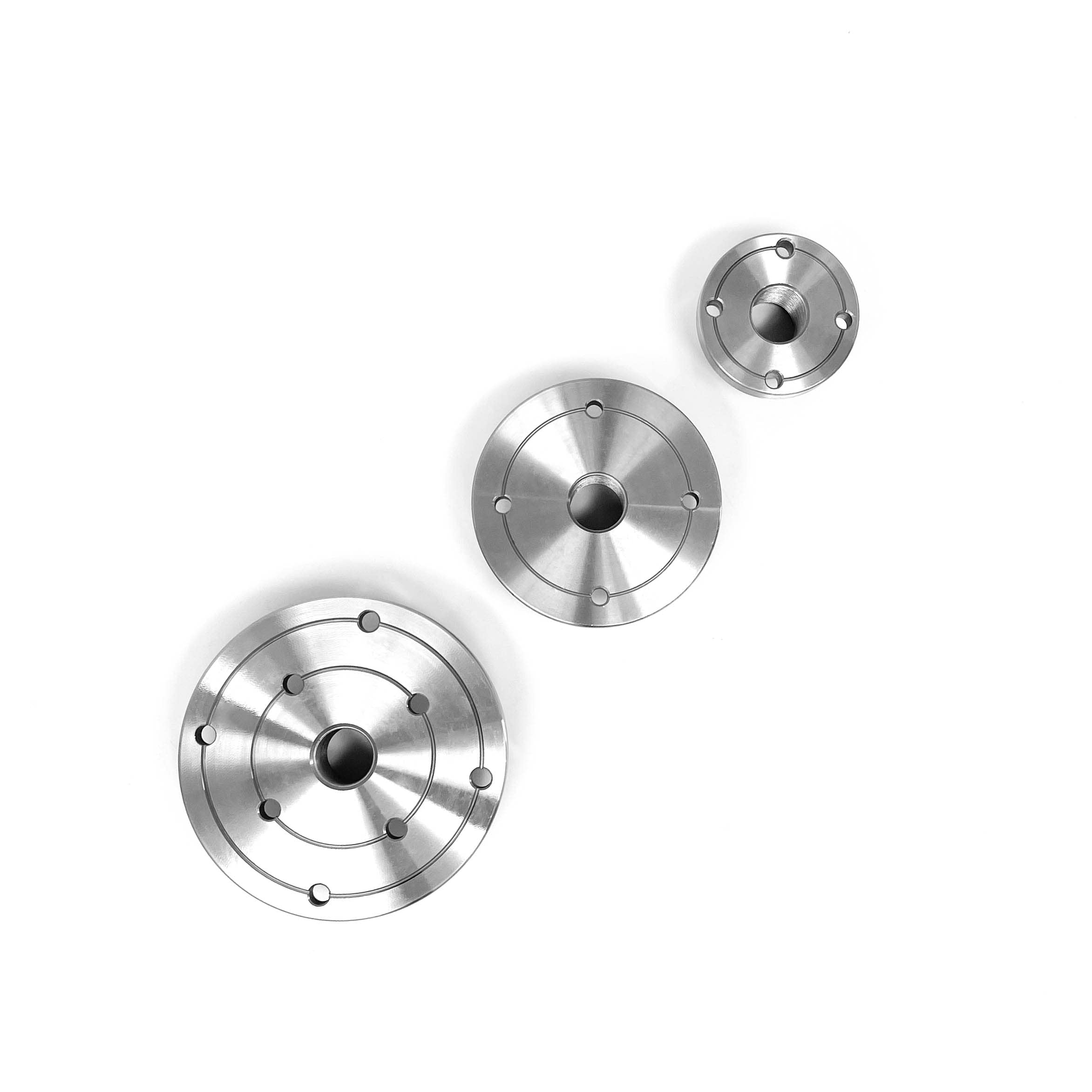 2", 3" & 4" Steel Face Plate SET for Woodlathes to fit 3/4 x 16tpi Spindle