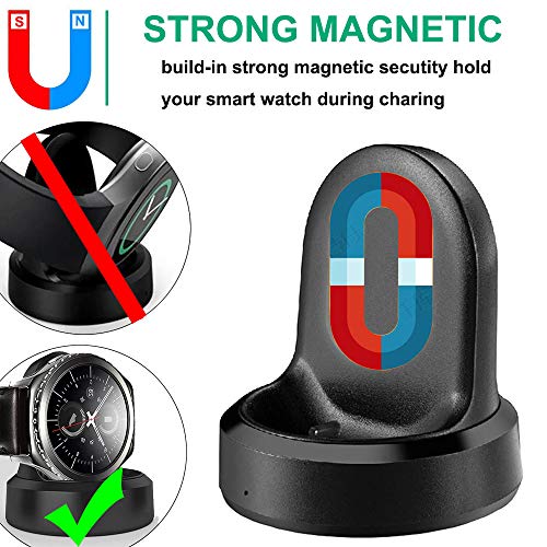 Charger for Samsung Galaxy Watch 1 42mm/46mm, Replacement Charging Dock Cradle for Galaxy Watch SM-R800/R810/R815 Smart Watch (Black)
