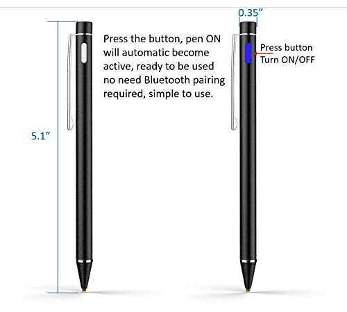 Active Stylus Touch Screen Drawing Writing Pen for Lenovo Yoga 730 720 Mix Miix 720 510 Flex 6 5 2 in 1 Laptop Replacement (NOT for Window Ink)