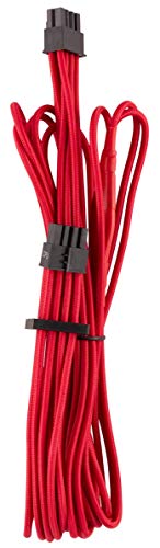 CORSAIR Premium Individually Sleeved PSU Cables Starter Kit β Red, 2 Yr Warranty, for Corsair PSUs