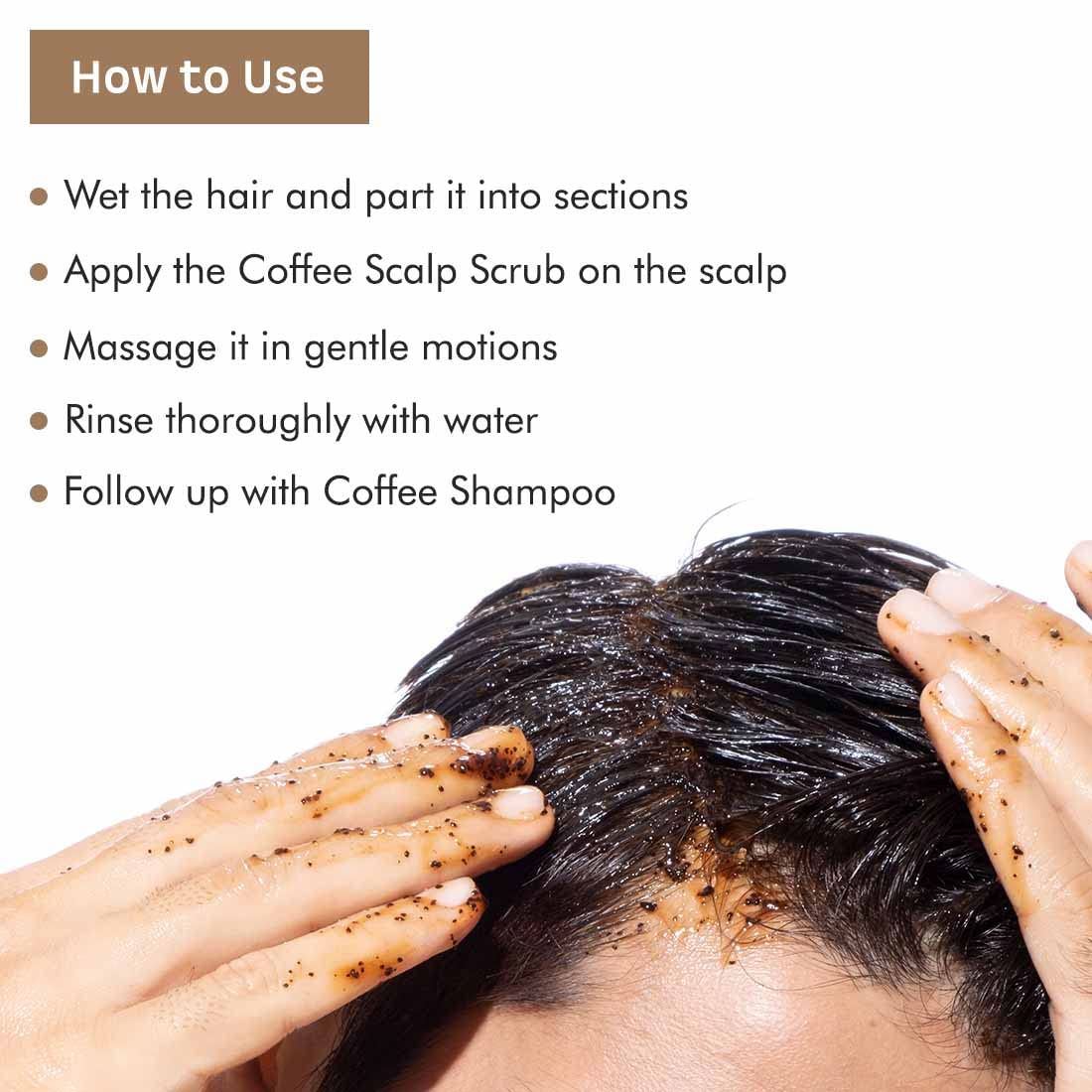 mCaffeine Naked and Raw Coffee Scalp Scrub - Scalp Cleanser Dandruff Removal - Suitable for All Hair Types - Natural Aha - Scalp Exfoliation - 8.82 oz