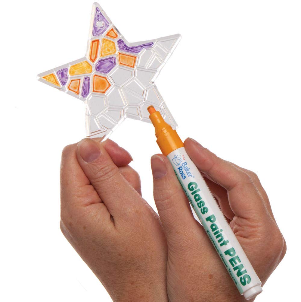 Baker Ross AX570 Christmas Crystal Mosaic Decorations - Pack of 10, Acrylic Festive Suncatchers for Creative Art and Craft Activities, to Make and Decorate.