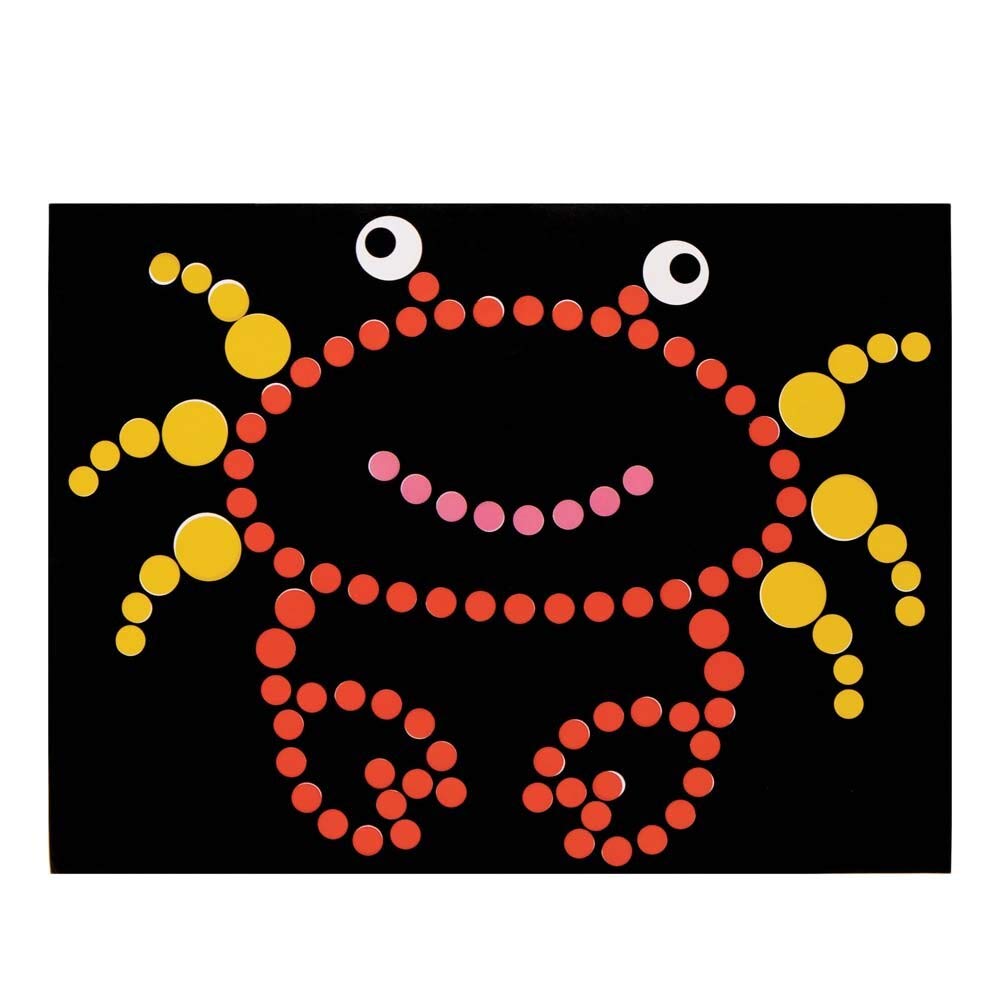 Baker Ross FE243 Sealife Dotty Art - Pack of 8, No Mess Dotty Crafts for Kids to Decorate and Display for Arts and Crafts Activities