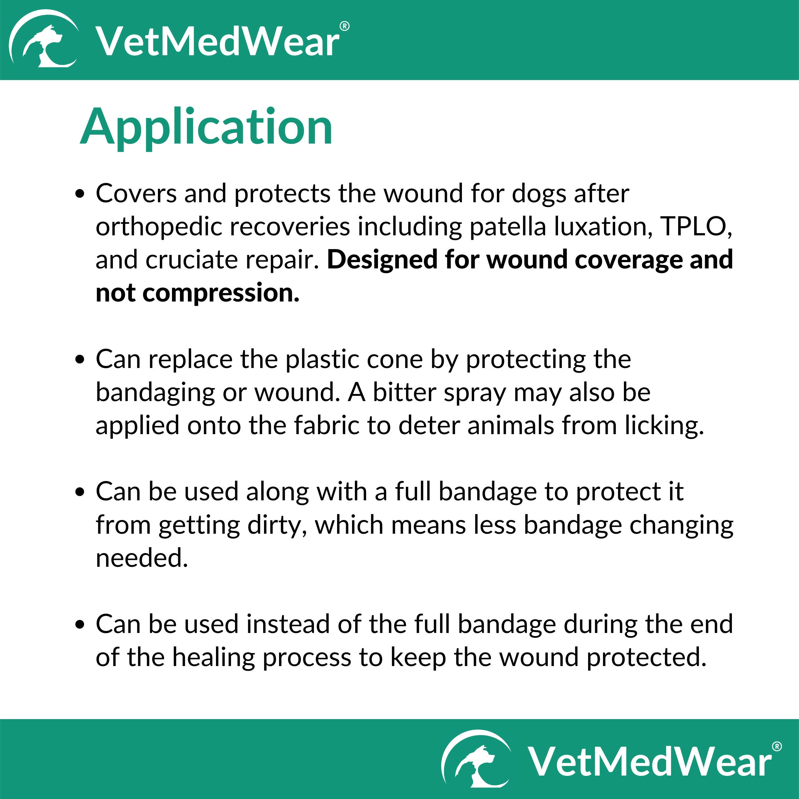 After Surgery Wear Hip and Thigh Wound Protective Sleeve for Dogs. Dog Recovery Sleeve. Recommended by Vets Worldwide (X-Large, Gray)
