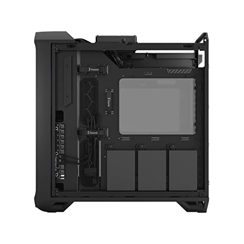 Fractal Design Torrent Compact RGB Black - Light Tint Tempered Glass Side Panels - Open Grille for Maximum air Intake - Two 180mm RGB PWM Fans Included - Type C - ATX Airflow Mid Tower PC Gaming Case