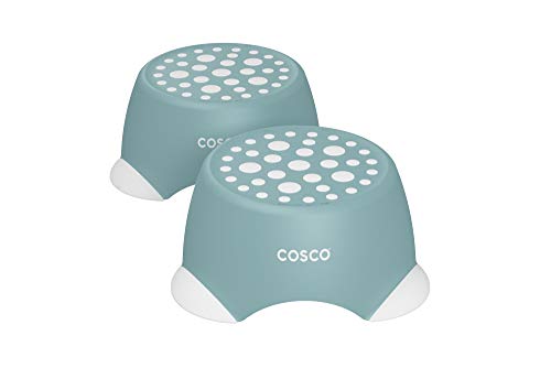 COSCO Kids One-Step Step Stool, 2 Pack, Blue