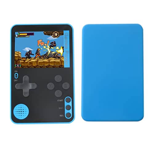 2.4 Inches Screen Handheld Game Consoles, Retro Mini Game Player with 500 Classic FC Games, Good Present for Kids, Xmas Gift Mix Colors (Blue)