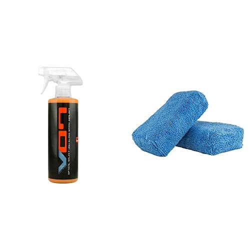 Chemical Guys WAC_808_16 Hybrid V7 Optical Select High Gloss Spray Sealant and Quick Detailer (16 oz) with Premium Grade Microfiber Applicator, Blue (Pack of 2)
