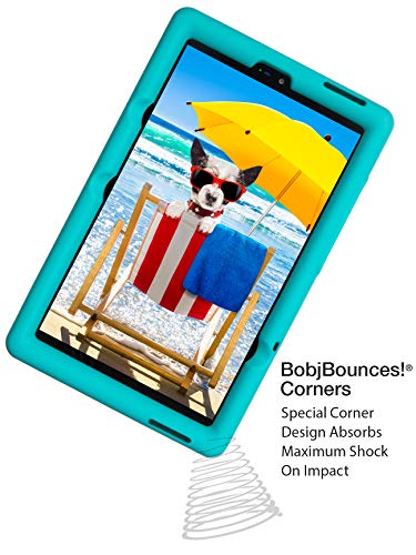 BobjGear Bobj Rugged Tablet Case for Lenovo Tab M8 HD TB-8505FS, TB-8505XS and 3rd Gen TB-8506FS, TB-8506XS Kid Friendly (Terrific Turquoise)