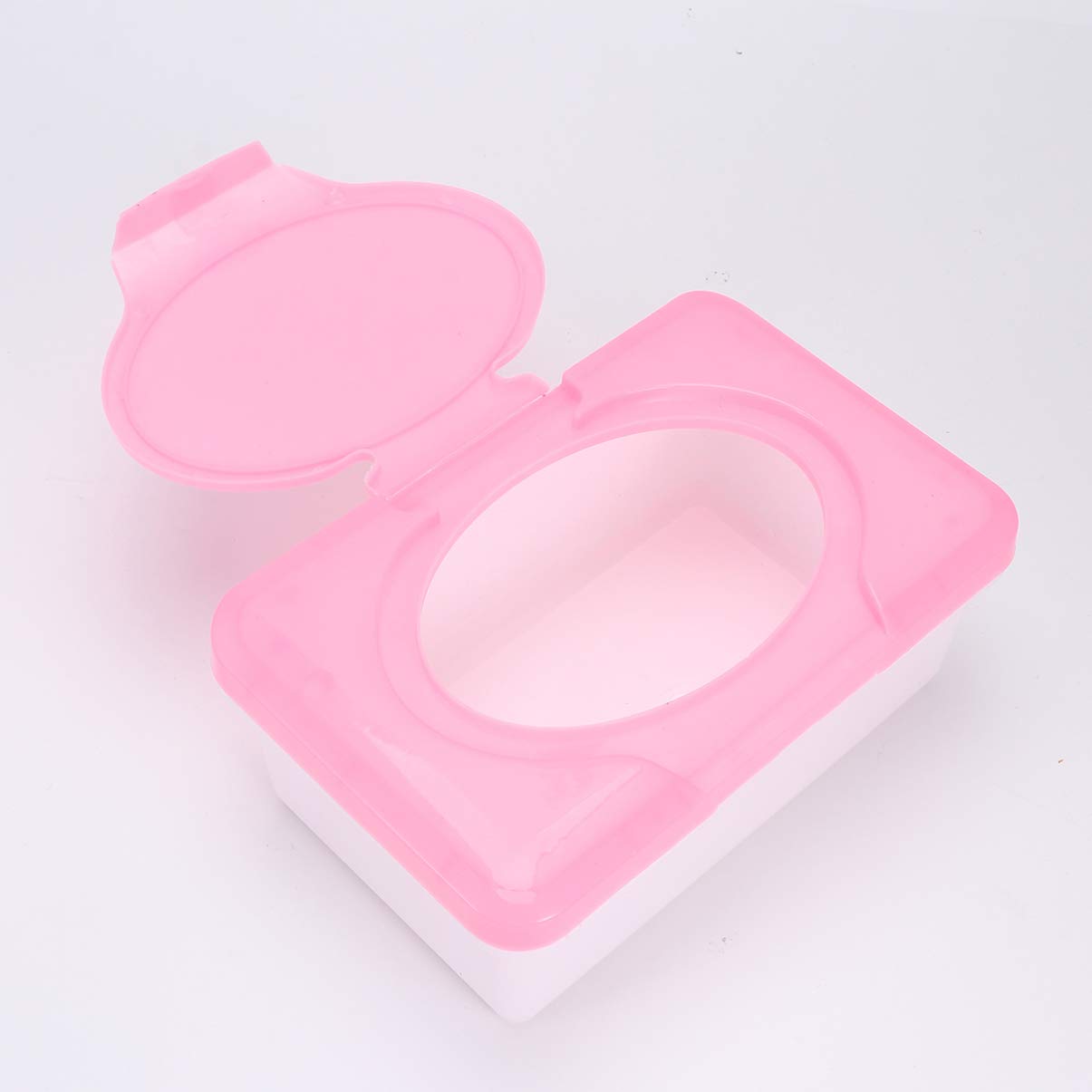 EXCEART 2pcs Wipes Dispenser Dustproof Reusable Wet Wipe Box Travel Baby Wipes Case (Pink+Blue)