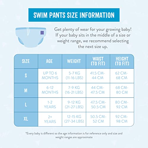 Bambino Mio, Reusable Swim Diaper , Sea Horse , Medium (6-12 Months)