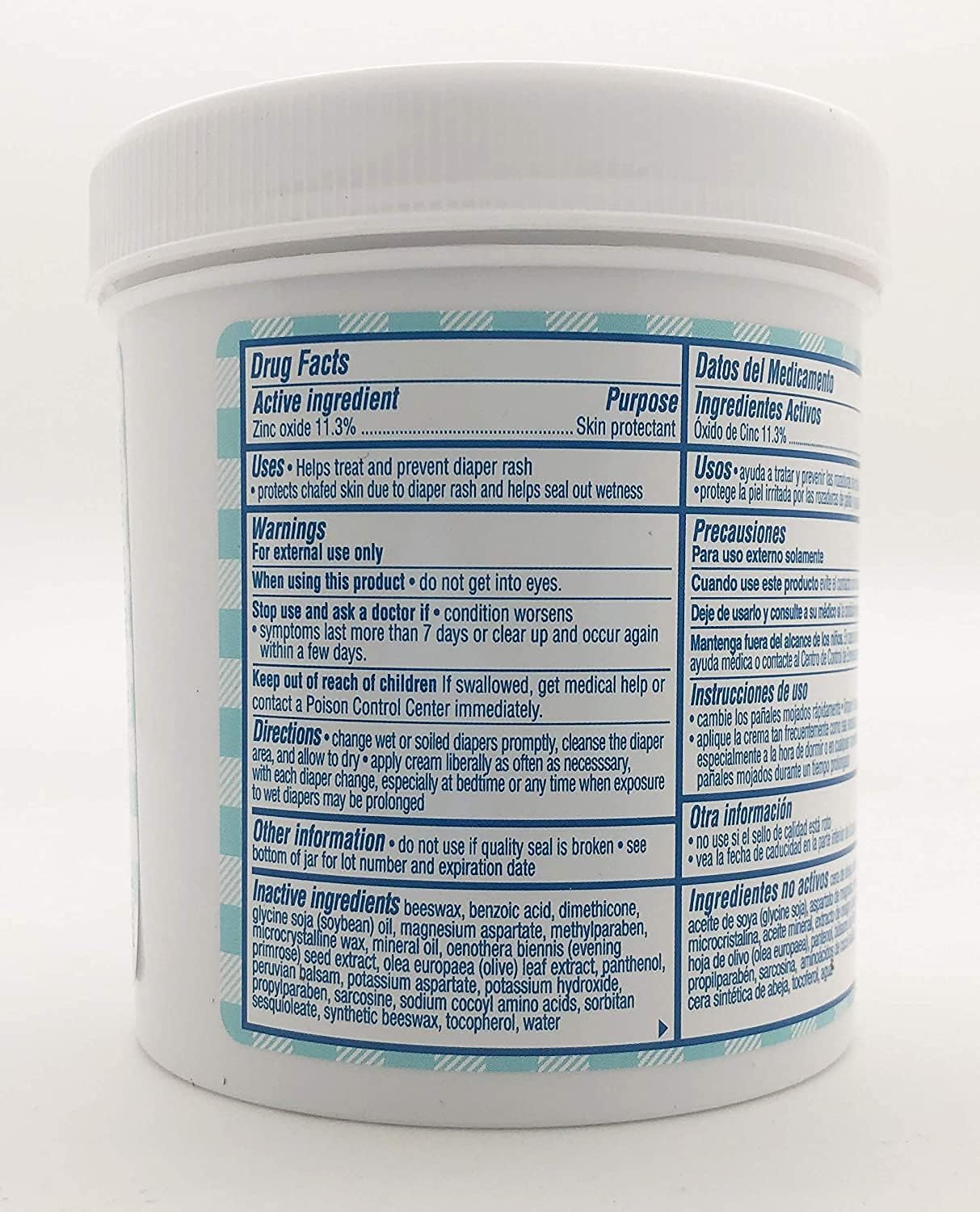 Balmex Diaper Rash Cream With Zinc Oxide 16 oz (Pack of 3)