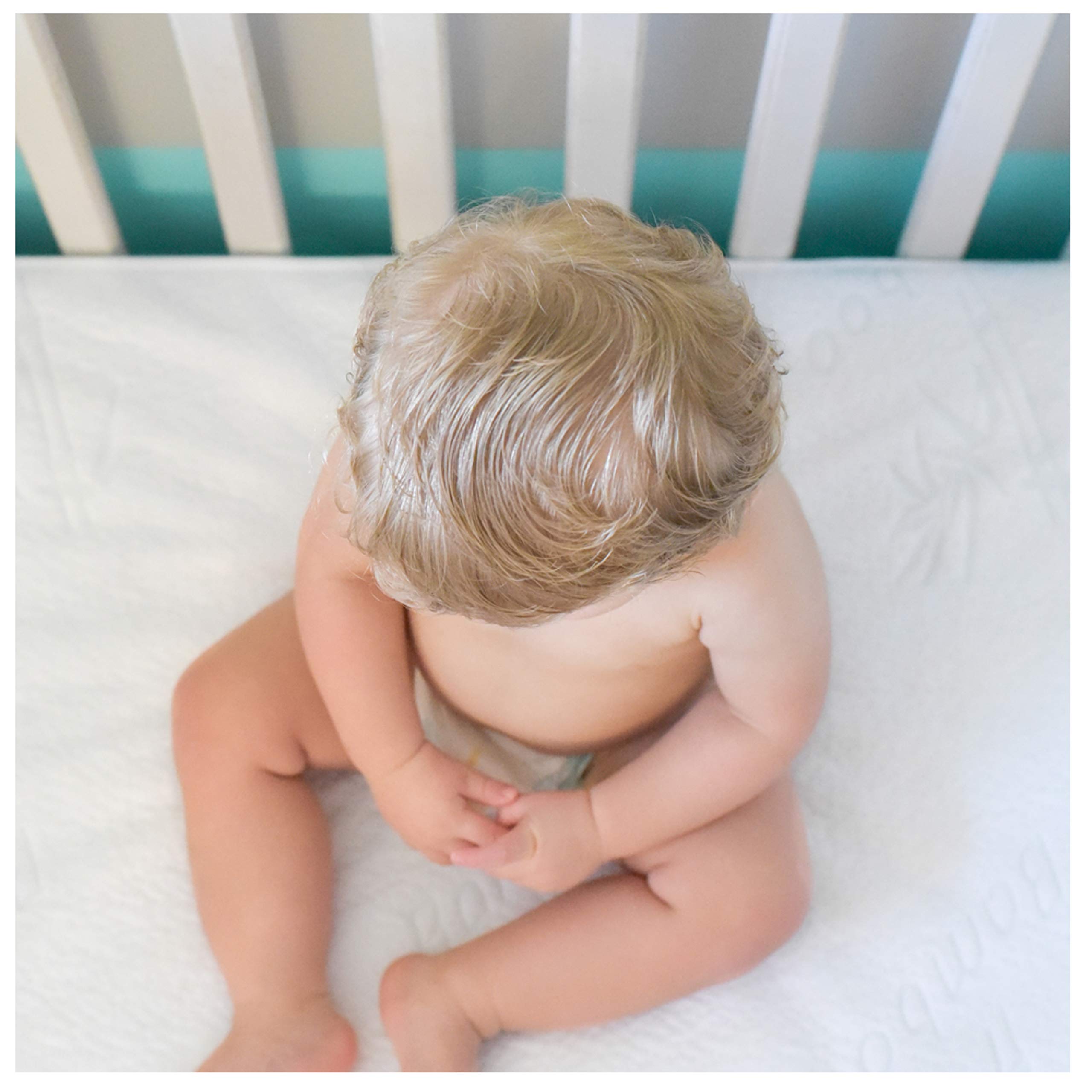 Bamboo Rayon Baby Crib Mattress Protector - Waterproof Breathable Cooling Fitted Mattress Cover 28x52 inches (Single Pack)