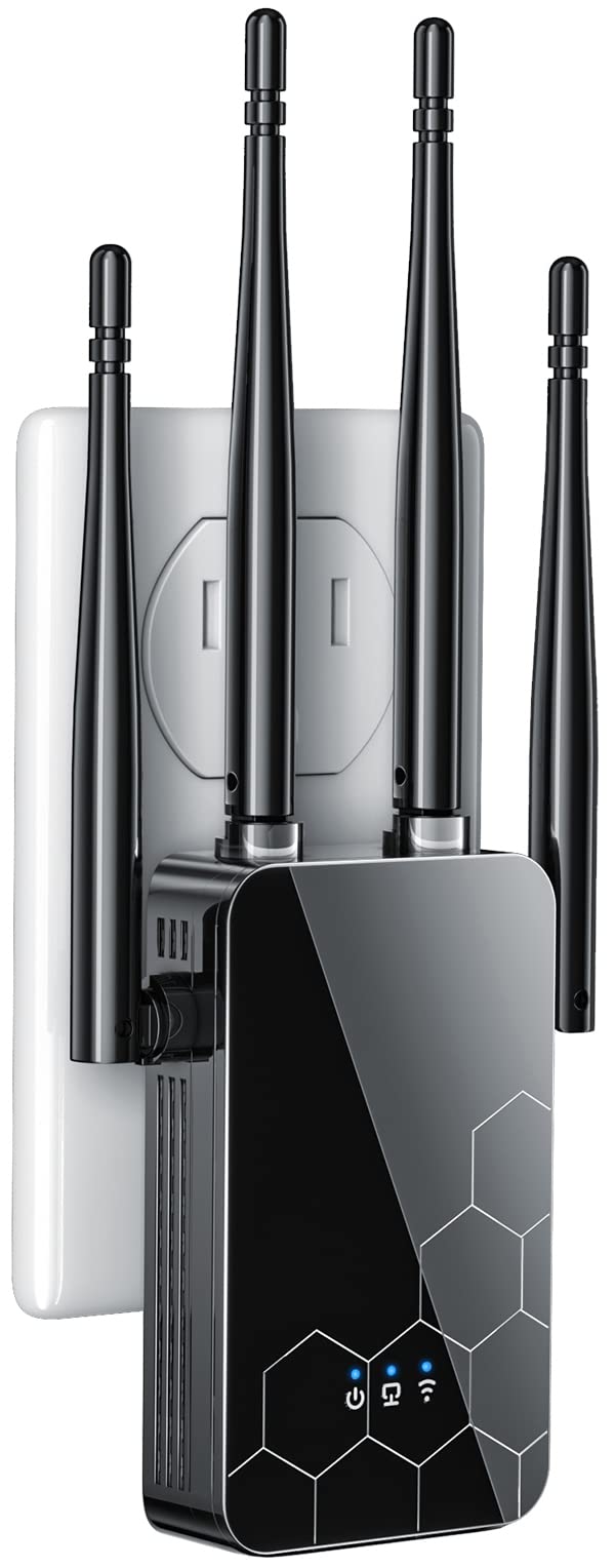 2023 WiFi Extender WiFi Booster, Long Range WiFi Extenders Signal Booster for Home, Internet Repeater Amplifier with Ethernet Port for Devices, Such as Laptops, Tablets, IP Camera