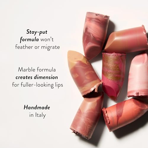 LAURA GELLER NEW YORK Italian Marble Sheer Lipstick - Dolce - Hydrating & Lightweight - Vitamin E & Caster Seed Oil - Cream Finish