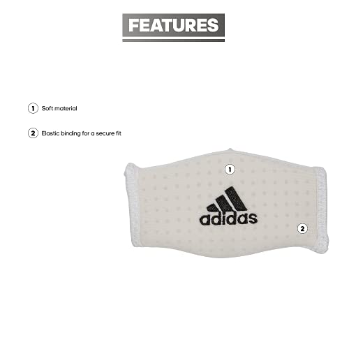 adidas Football Helmet Chin-Strap Pad, White, One Size