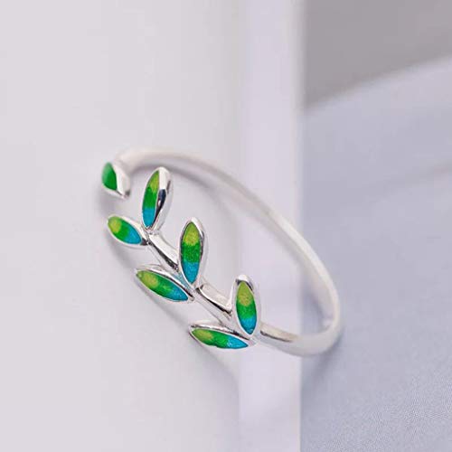 1X Women Ring Jewellery Elegant Leaves Adjustable Open Ring Wedding Party Thumb Knuckle Ring Superior Quality and Creative