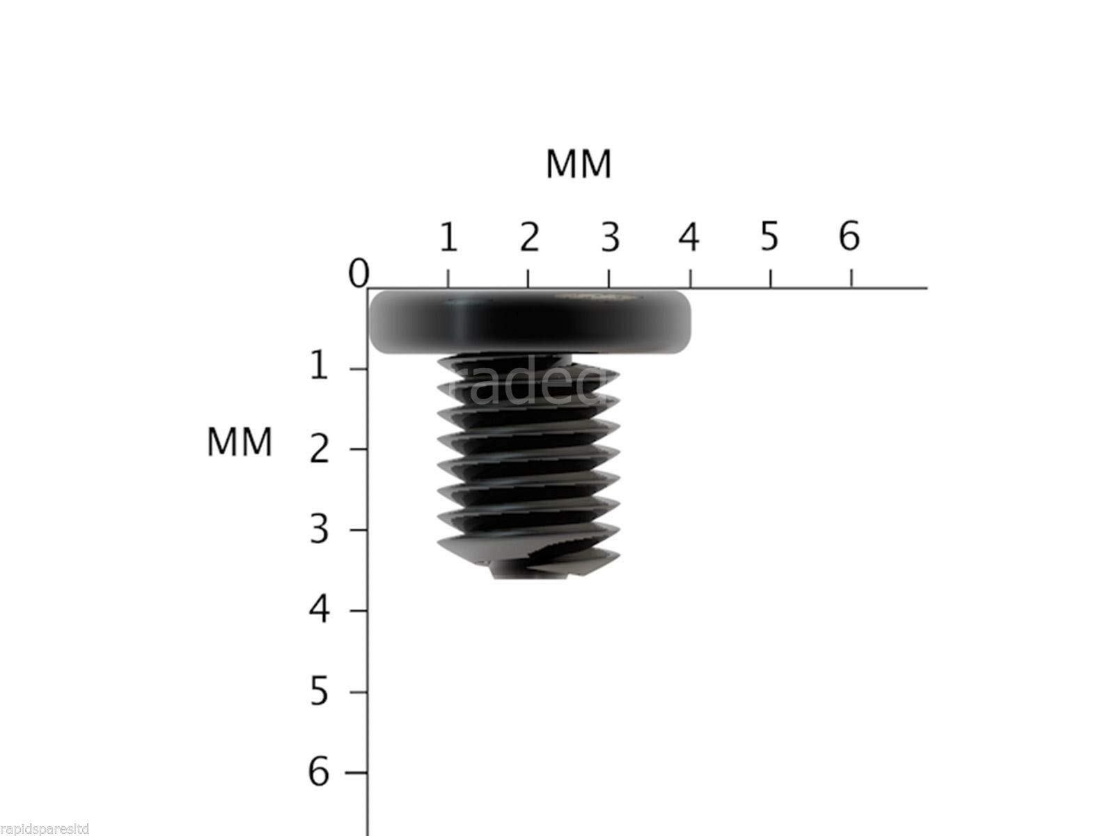 Replacement Laptop Screws in 4 Different Sizes M2 x 3mm, M3 x 3mm, M2.5 x 5mm, M2.5x8mm