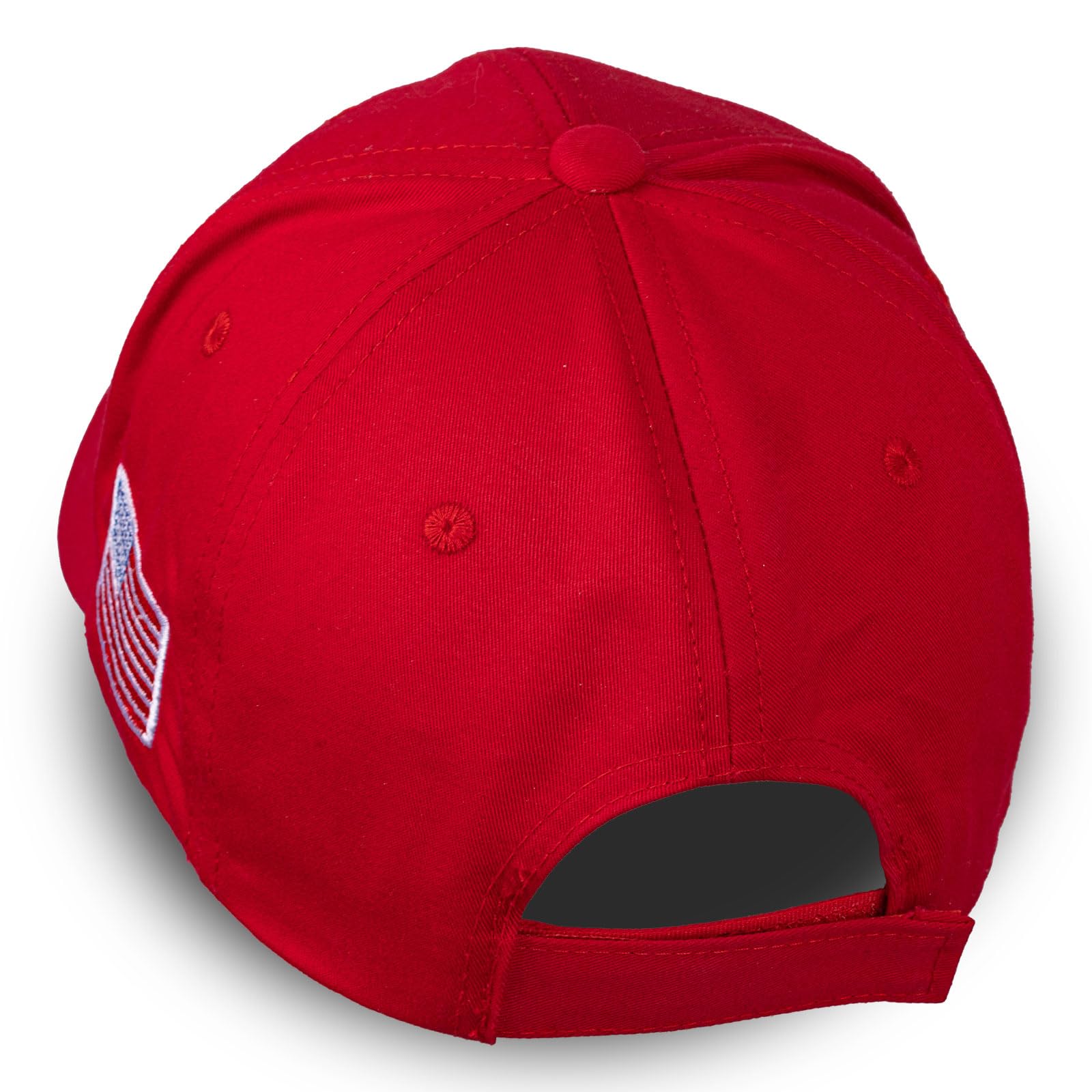2024 MAGA Hat Make America Great Again Hat, Slogan with USA Flag Cap Adjustable MAGA Hats for Men wonen Baseball Cap (Cotton, Red)