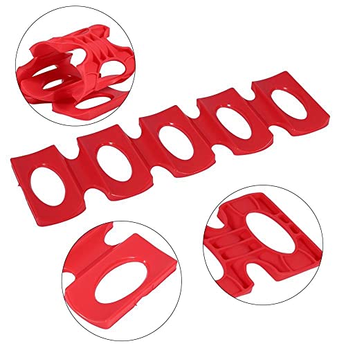 1PCS Wine Bottle Holder,Beer Can Anti-Skid Holder Silicone Stacker Cans Fridge Mat Beverages Rack for Kitchen(Black)