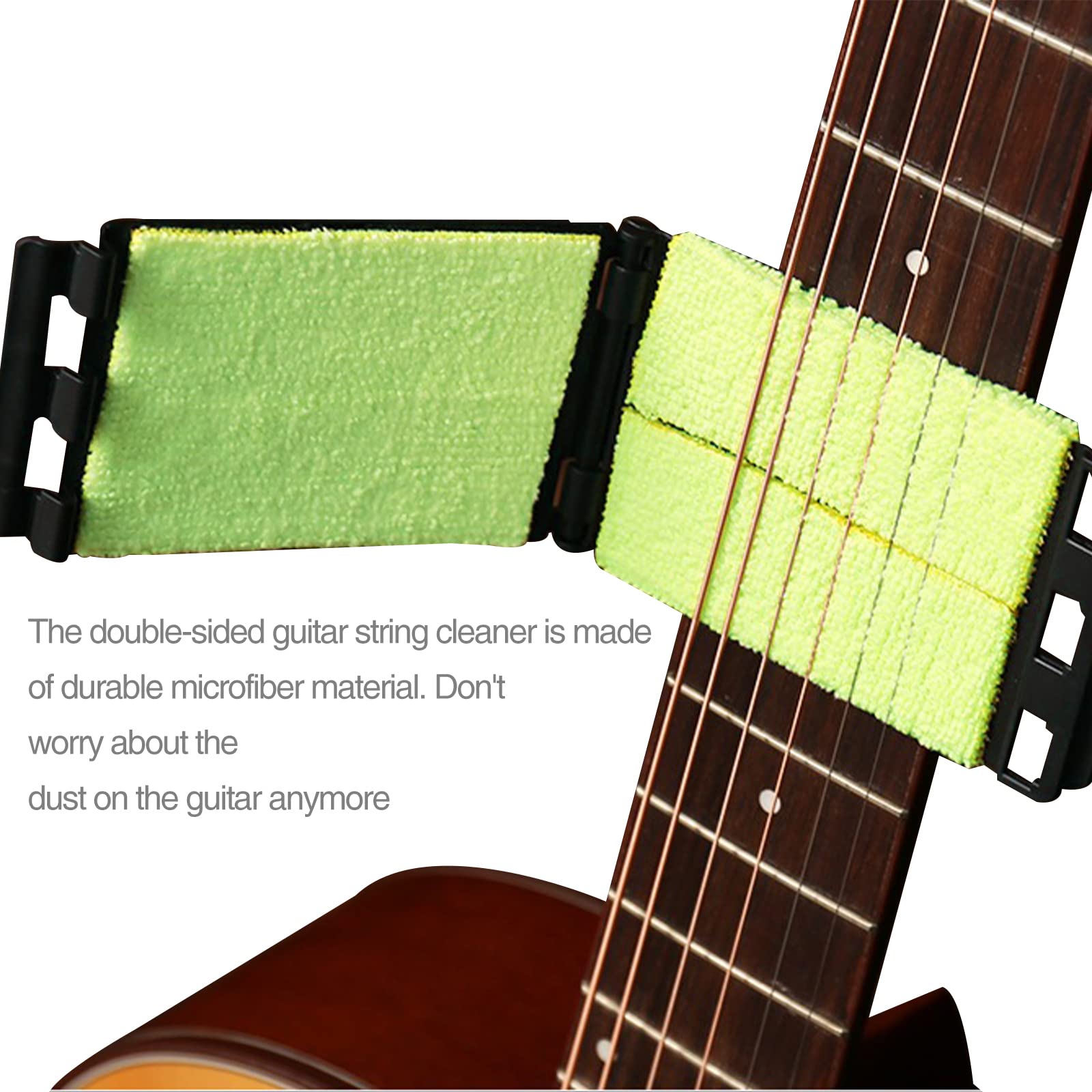 2 Pack Guitar String Cleaner, Used for Cleaning String and Fretboard, Guitar Fretboard Cleaning Maintenance Care Kit for Guitar/Bass/Mandolin/Ukulele