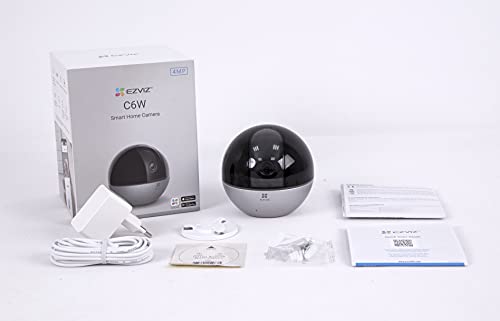 EZVIZ 4MP Indoor Camera PTZ with AI Human Detection, 2K Pan Tilt Security, Baby/Pet Monitor, Night Vision, 4X Auto-Zoom, Motion Tracking | C6W