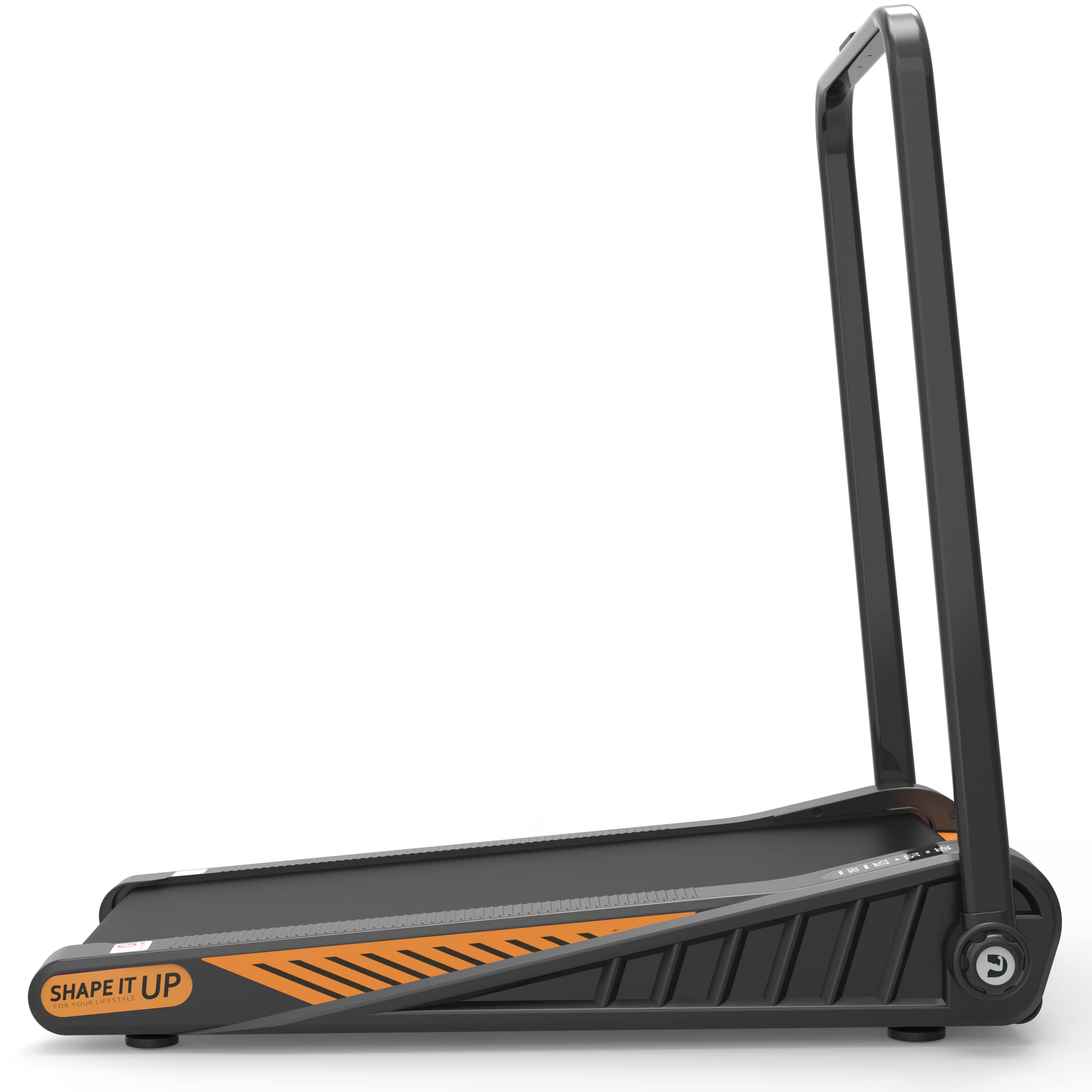 2.0HP Under Desk Walking Pad, Mini Foldable Treadmill 15% Incline with Handlebar, 2 in 1 Electric Folding Treadmill Walking Jogging Machine, 240lbs Max