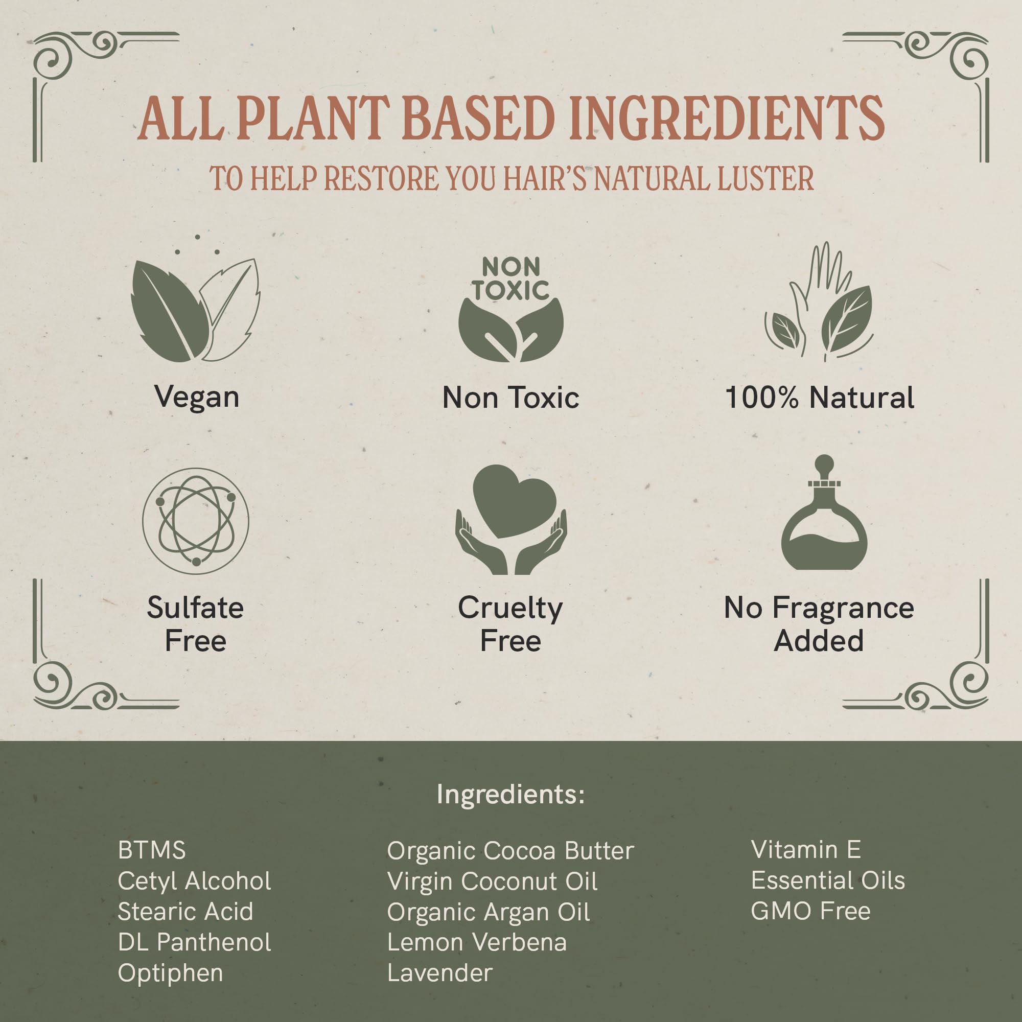 J·R·LIGGETT'S Hair Conditioner Bar - Natural Dry Bar For Natural Curly Hair - Plant Based Ingredients-Zero Waste, Sulfate & Cruelty-Free - Conditioner - 1.75 Ounces