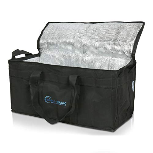 Simpli-Magic Insulated and Reusable Grocery or Food Delivery Bag, XL, Black
