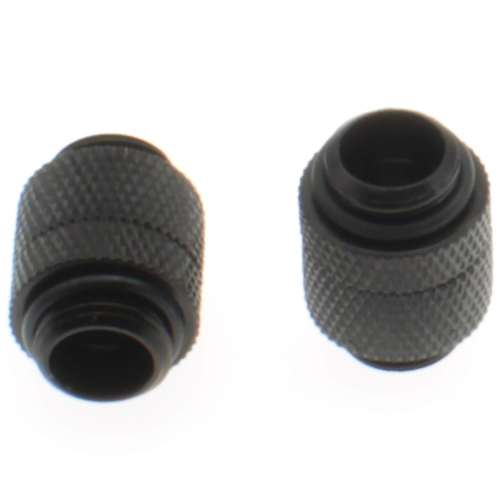 G1/4" Male to Male Extender Fitting,LBTODH 4pcs Black Brass Elbow Connector for Computer Water Cooling System(23.5mm)