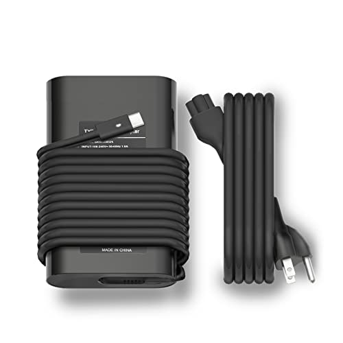 65W 45W USB Type C Laptop Charger for Dell Latitude 5520 5420 7400 7420 7370 5289 5290 7410 5285 7275 XPS 13 9360 9365 9380 9370 9350 LA65NM170 02YK0F 0M1WCF Chromebook 3100 3400 AC Adapter Power Cord