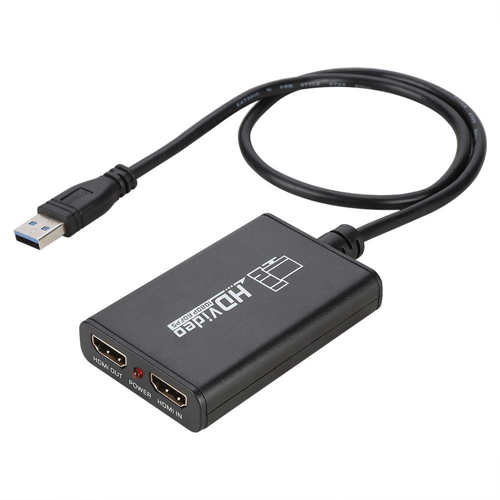 Ciglow USB 3.0 Game Capture Card, 1080P High Speed HD Video Capture Card Live Streaming Recorder Device, Compatible with PS3 / PS4/Xbox.