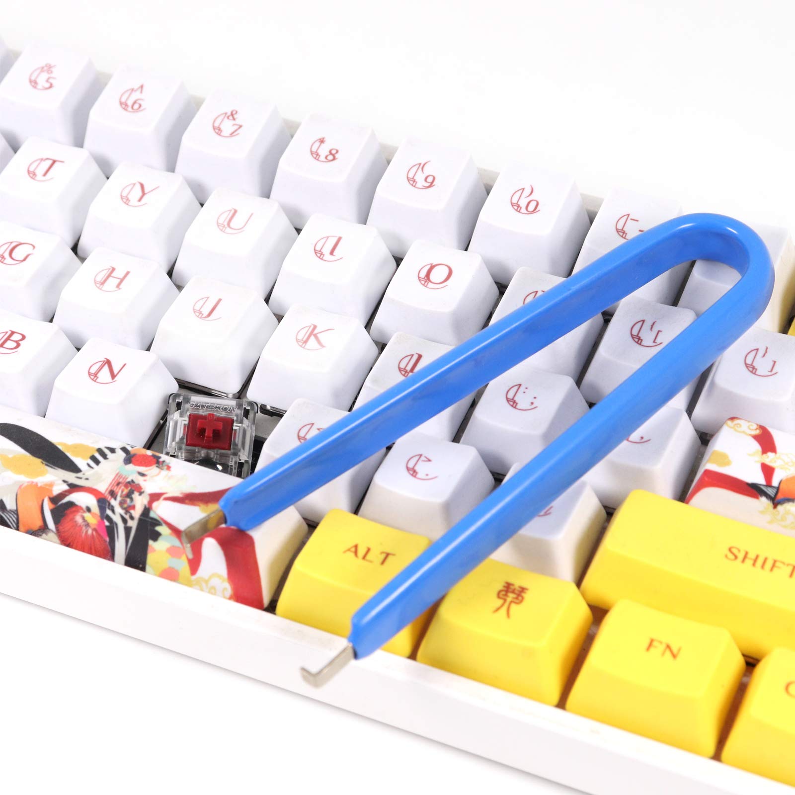 Keyboard Lube Kits 5PCS Contain GPL 205G0 Grease 0.17oz, Stem Holder Keycap Puller Lube Brush, and Switch Puller, Universal Switch Lubricant for Mechanical Keyboard Switches and Stabilizer