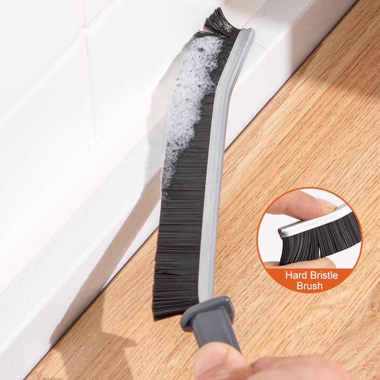 3PCS Gap Cleaning Brush, Bathroom Crevice Gaps Cleaning Brush, Multifunctional Window Slots, and Brushes,for Bathroom Kitchen Tiles Window Slots